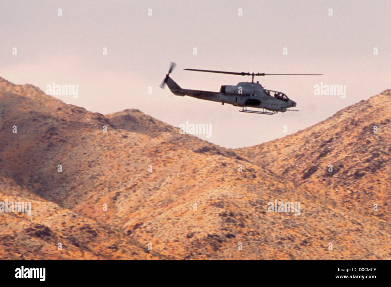 A US Marine AH-1W Super Cobra Fires its 20mm Turret Gun During a Live ...