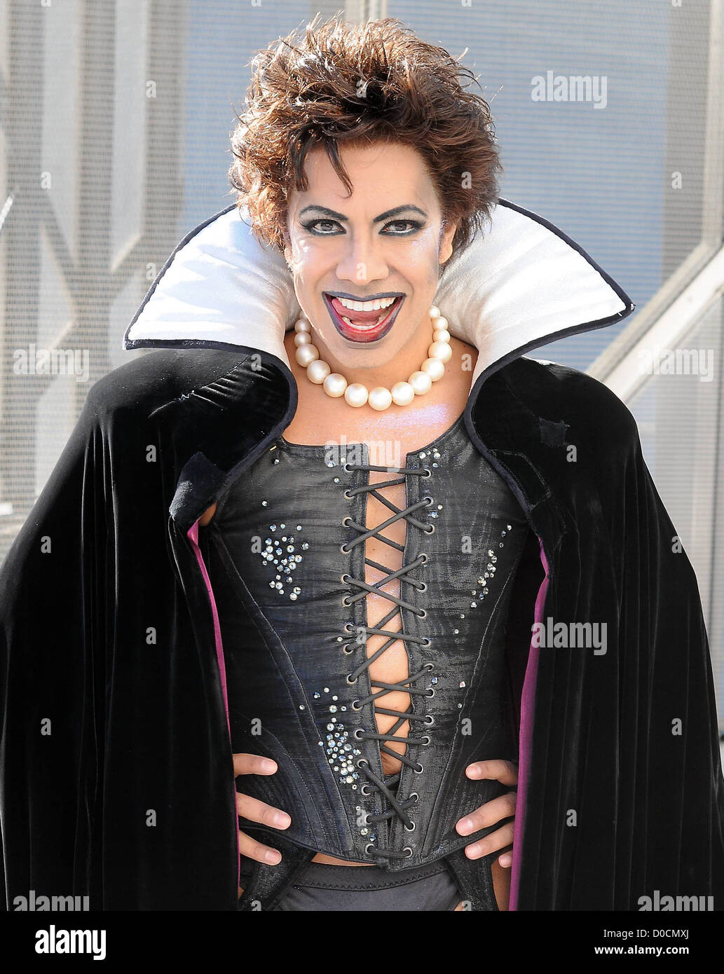 David Bedella The cast of the Rocky Horror Show attend a photocall at The Grand Canal Theatre ...