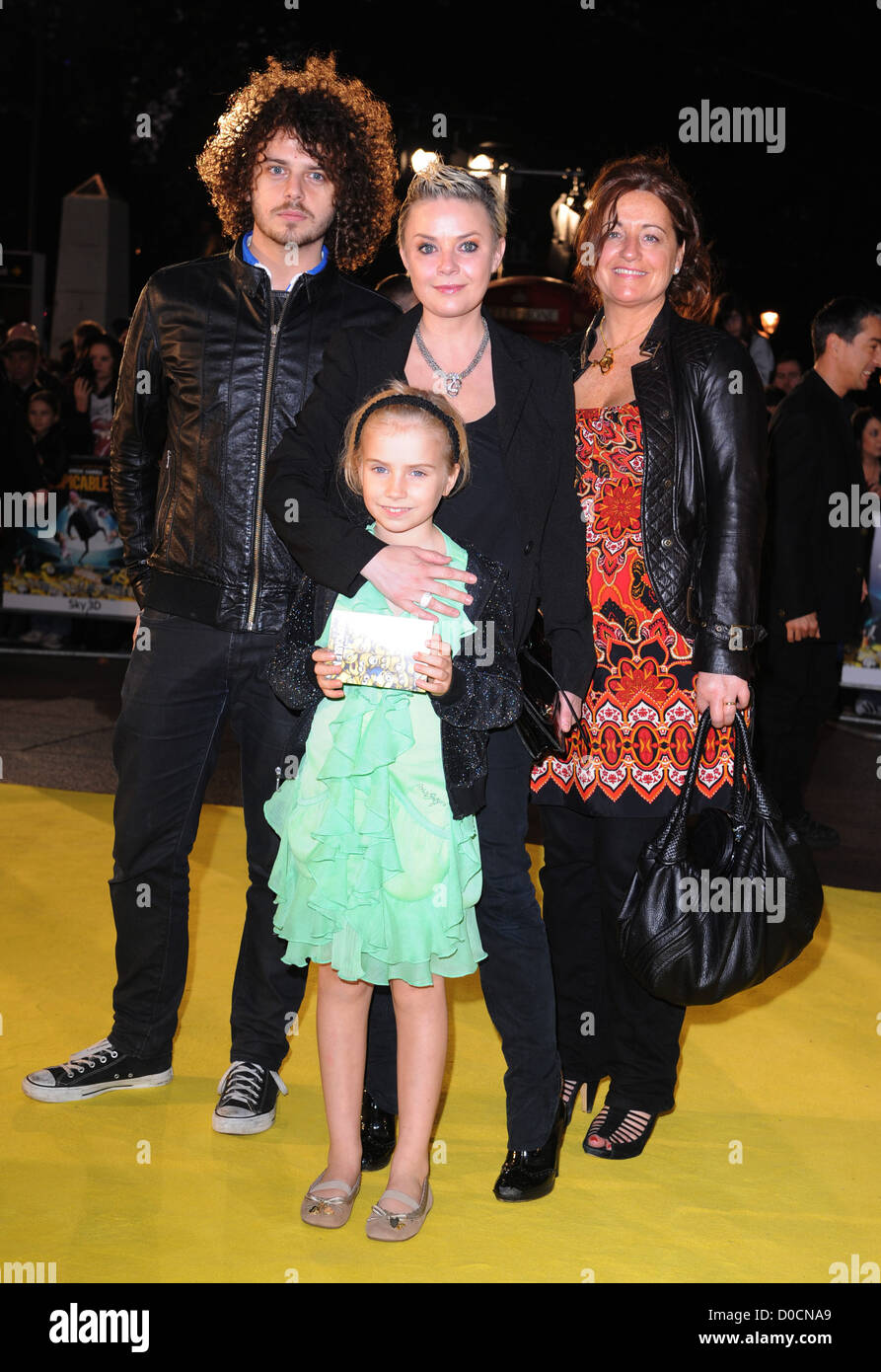 Gail Porter with her daughter Honey, her boyfriend Jonny Davies and ...