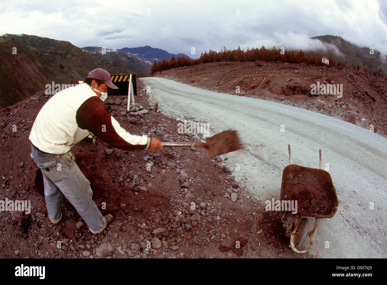 Digging Out After a Volcanic Eruption Stock Photo - Alamy