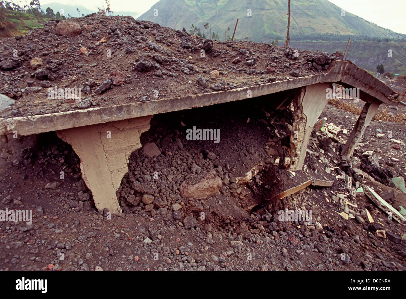 House after volcanic eruption hi-res stock photography and images - Alamy