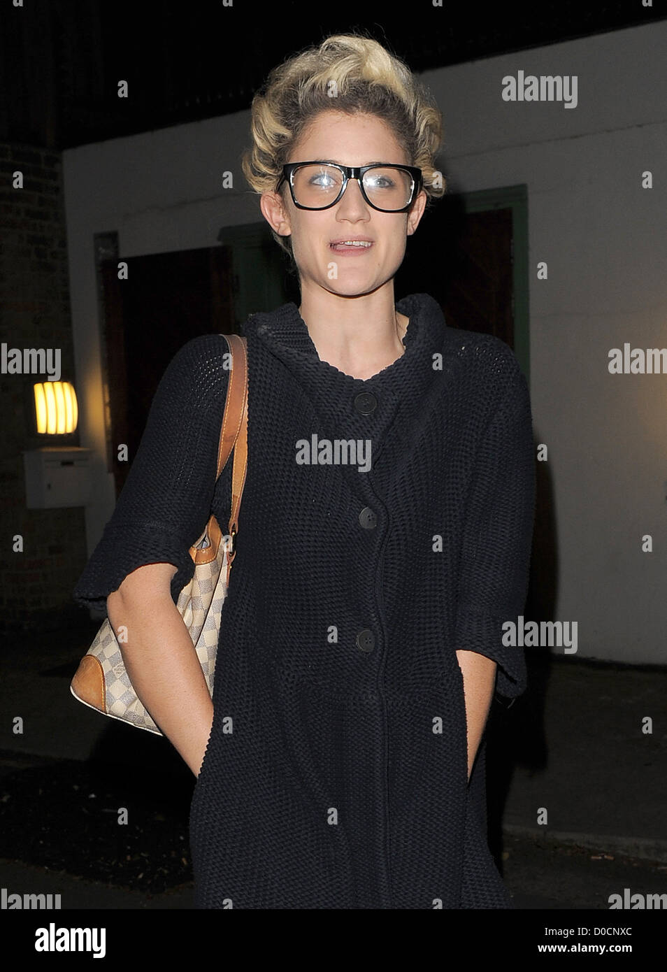 X Factor contestant Katie Waissel aka Katie Vogel leaving a studio ...