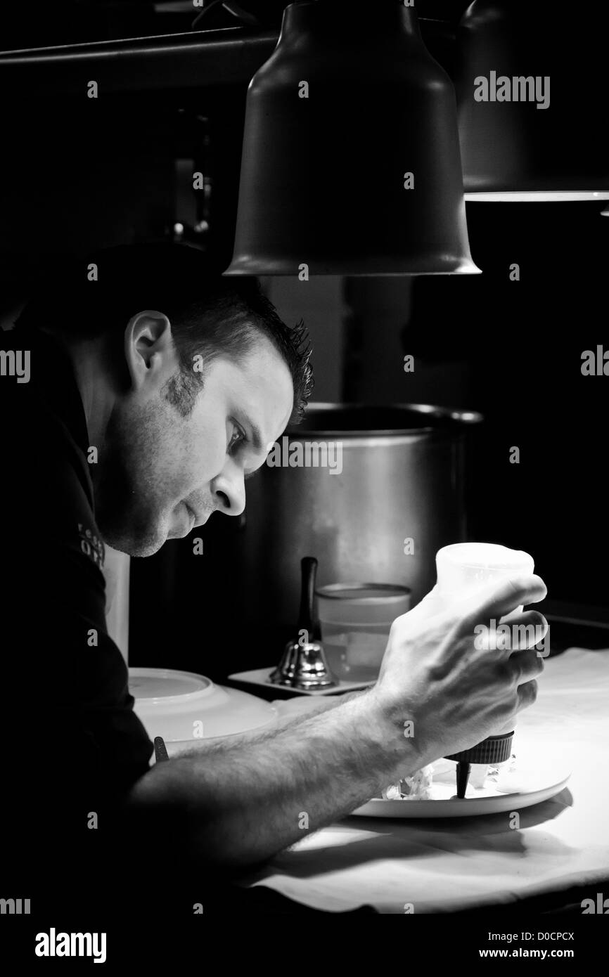 BENJAMIN LECHEVALLIER MICHELIN-STARRED CHEF AT THE RESTAURANT ORIGINE ...