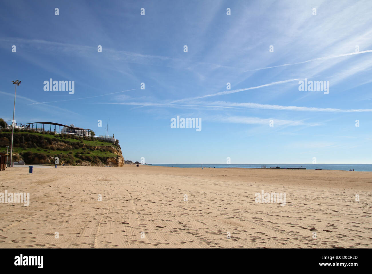 albufeira old town beach Stock Photo - Alamy