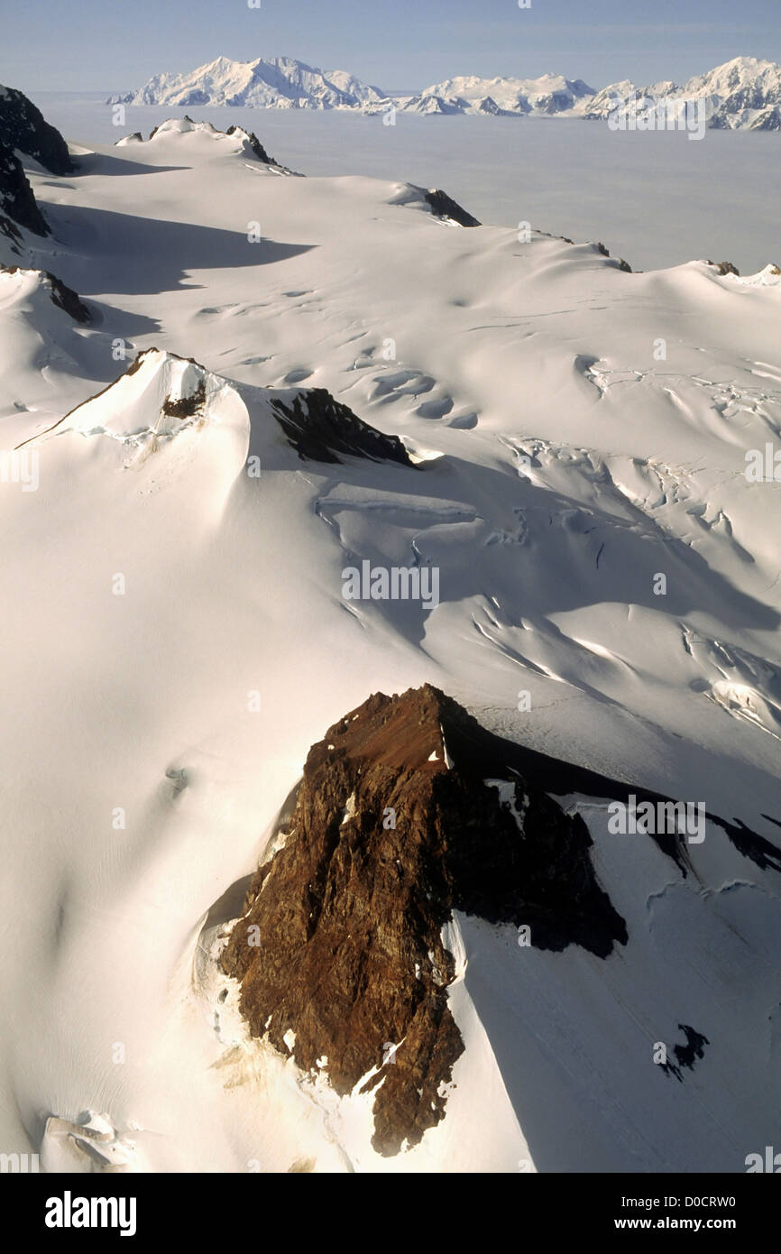 Ridges of Ice, Snow, And Rock Stock Photo - Alamy