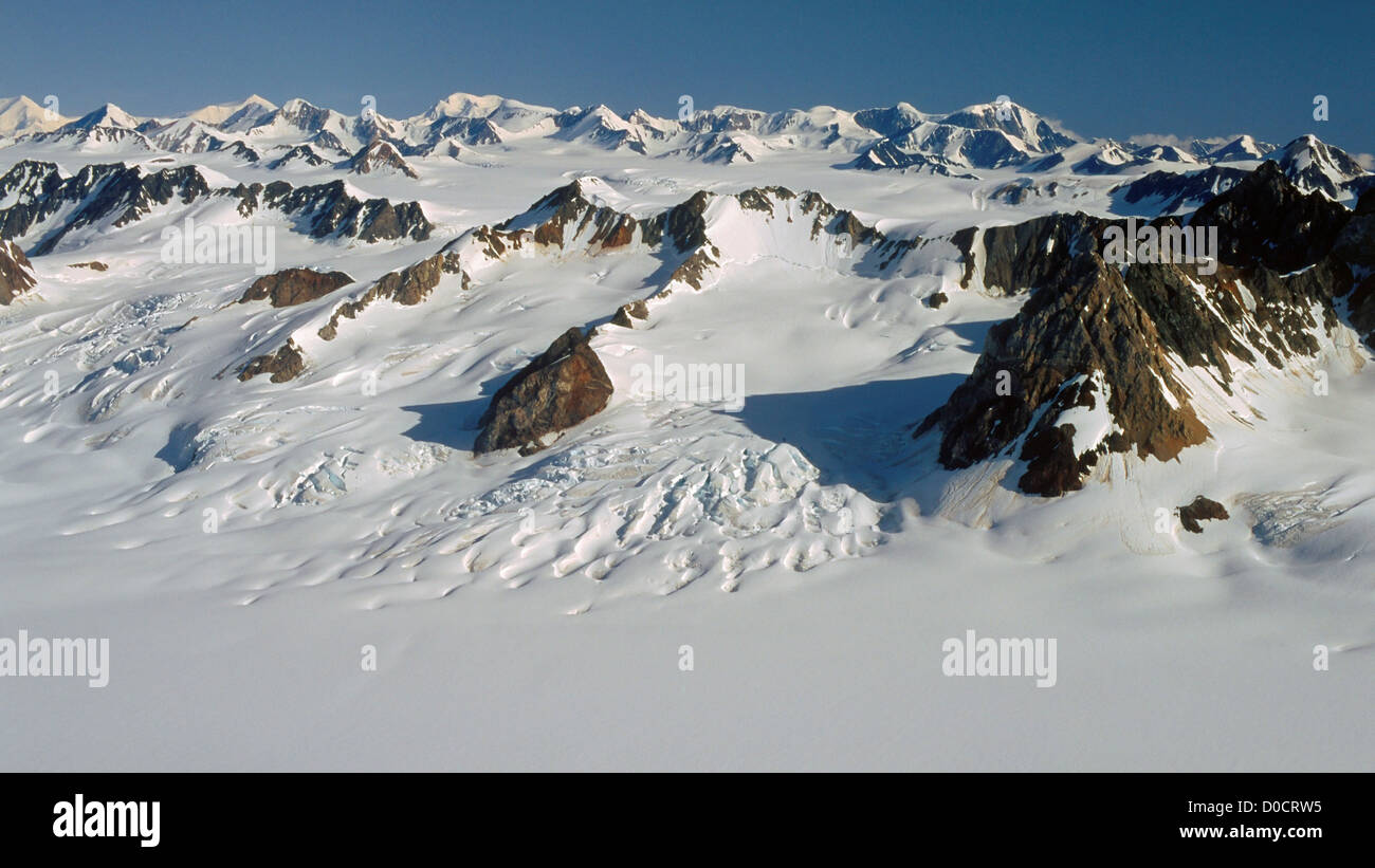 Unnamed Mountains of the Yukon's Icefield Ranges Stock Photo - Alamy