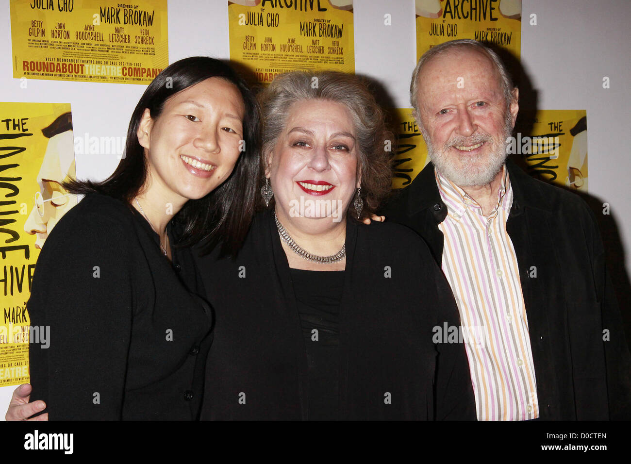 Julia Cho Jayne Houdyshell and John Horton Opening night of the Off ...