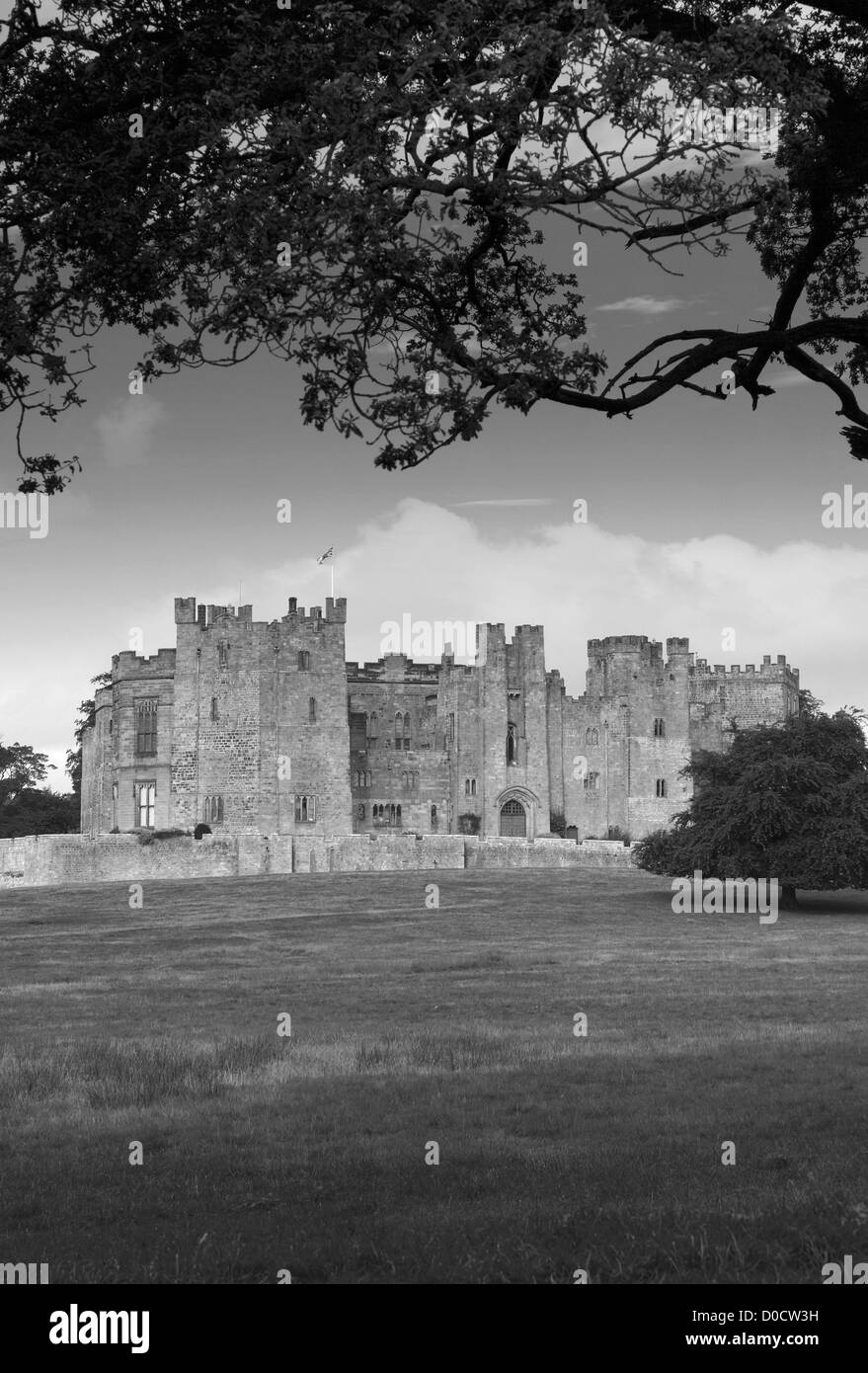 Black and White Raby Castle, Staindrop, Darlington, Durham County ...