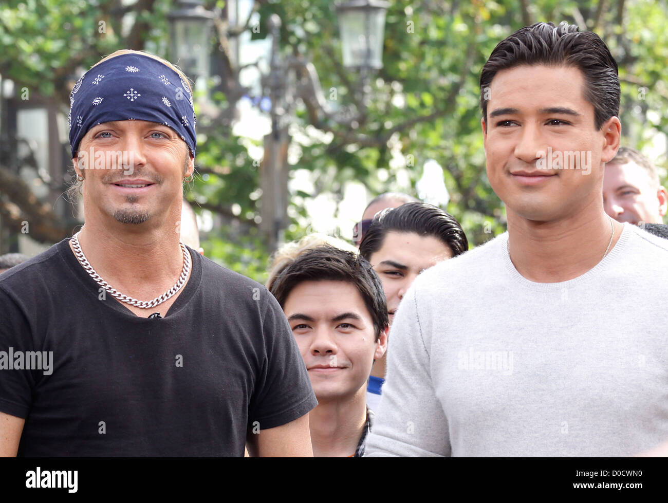 Bret Michaels and Mario Lopez at The Grove Los Angeles, California - 12 ...