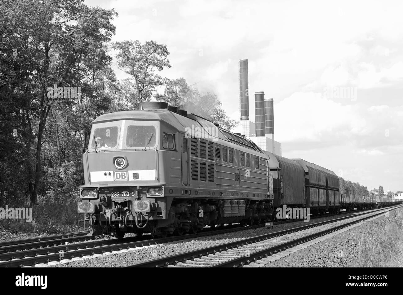 Freight train Black and White Stock Photos & Images - Alamy