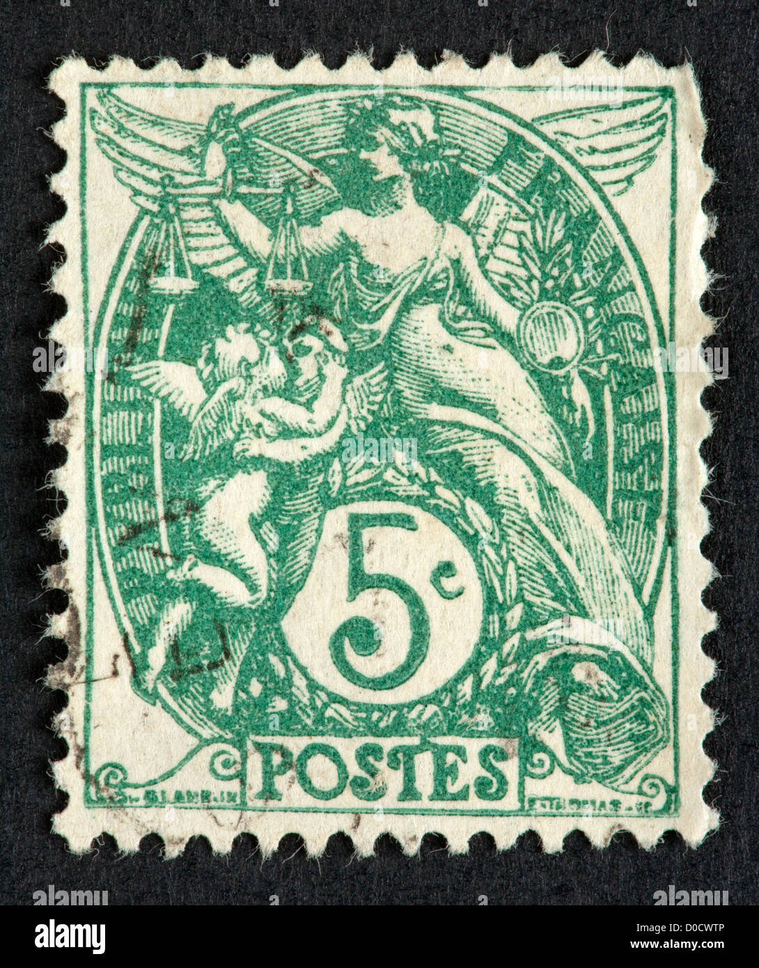 French postage stamp Stock Photo - Alamy
