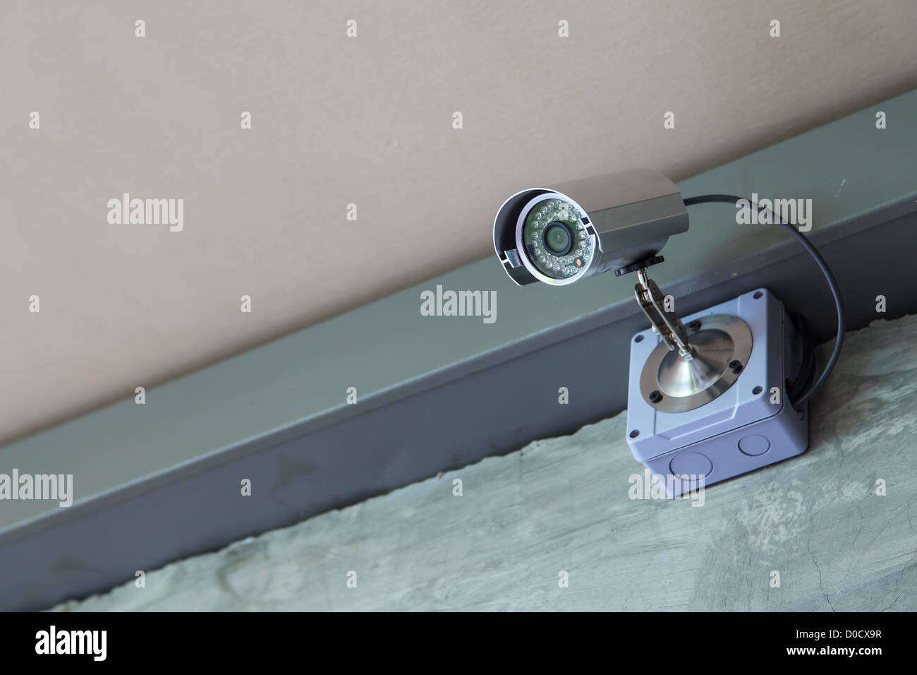 Security Camera, CCTV mounted on the wall Stock Photo - Alamy
