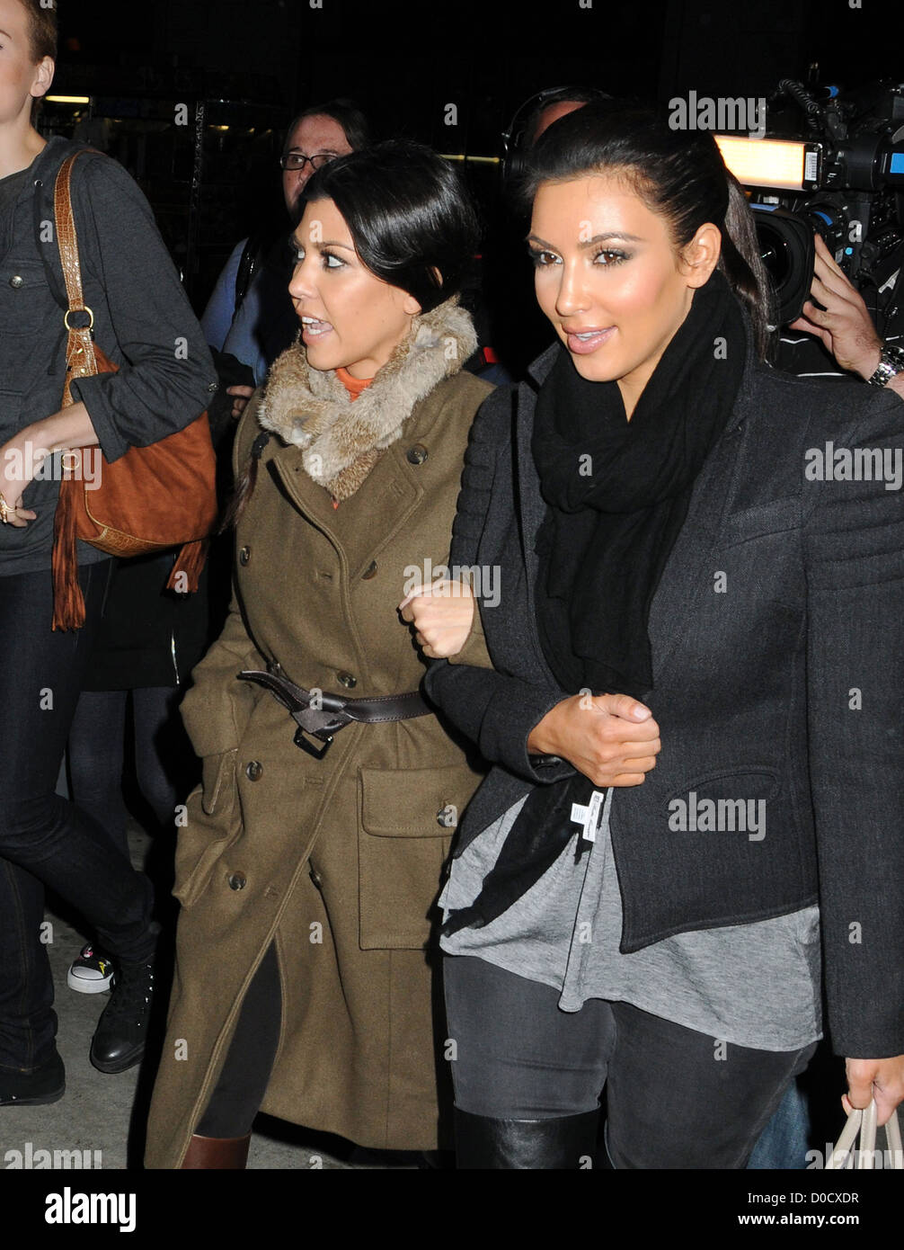 Kim Kardashian, Kourtney Kardashian leaving the Smyth Hotel New York ...