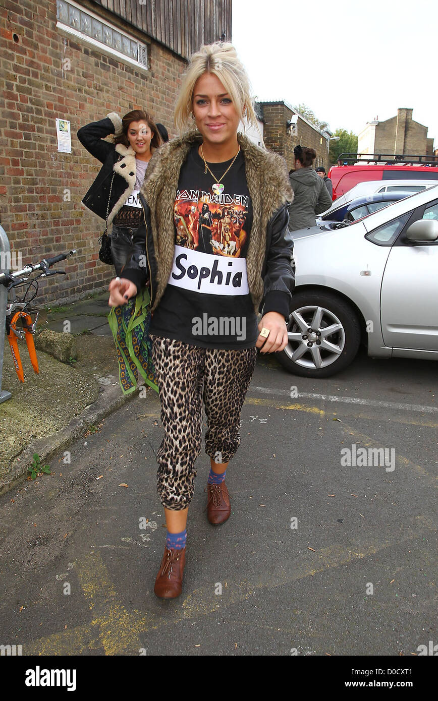 Sophia Wardman of 'X Factor' finalists girl group Belle Amie outside ...