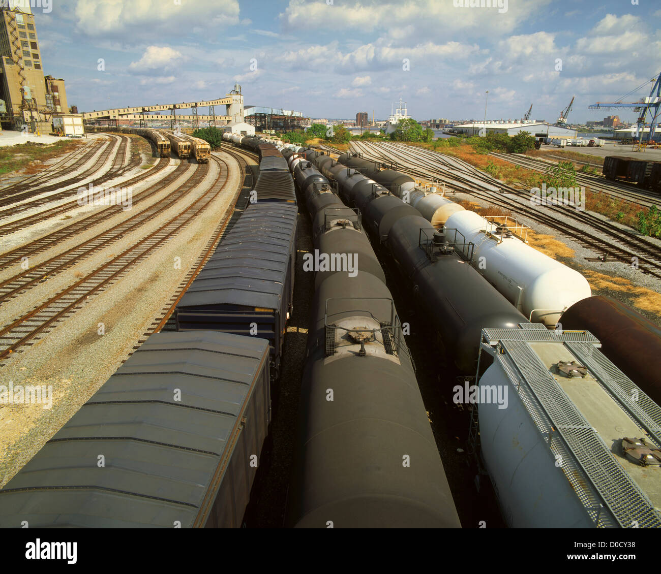 Freight and Rails Stock Photo - Alamy