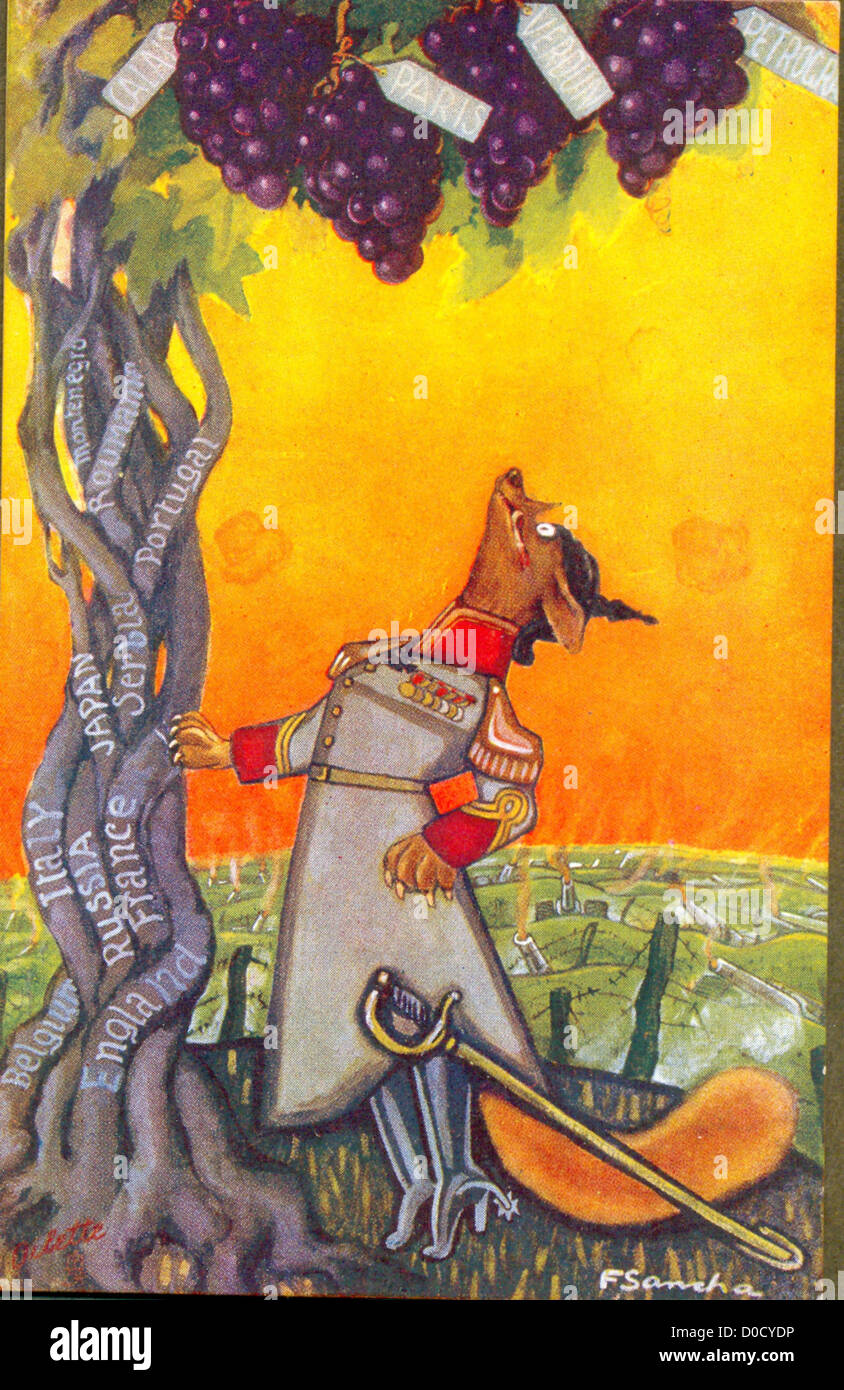 The Fox and the Grapes from Aesop's Fables up to Date by artist F ...