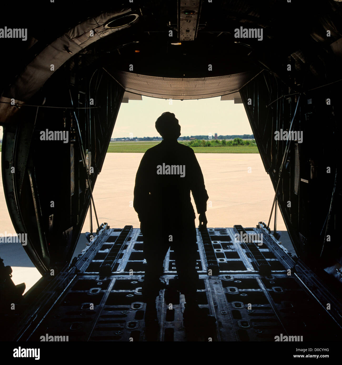 Inside a C-130 Hercules Stock Photo - Alamy
