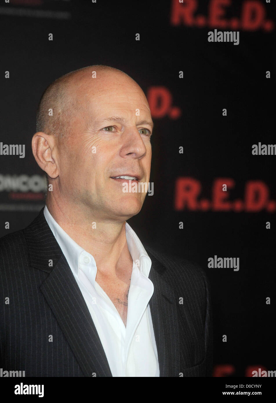 Bruce Willis at the Photocall for his new movie"Red" at The Regent ...