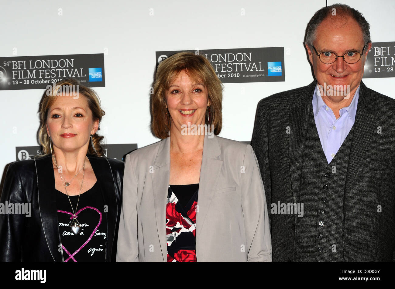 (L to R) Actors Lesley Manville, Ruth Sheen, The 54th Times BFI London ...