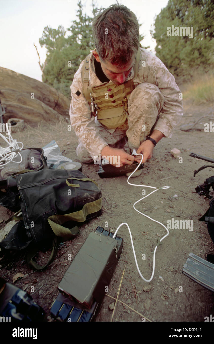 A US Marine Explosives Expert Prepares Composition 4 Explosives to ...