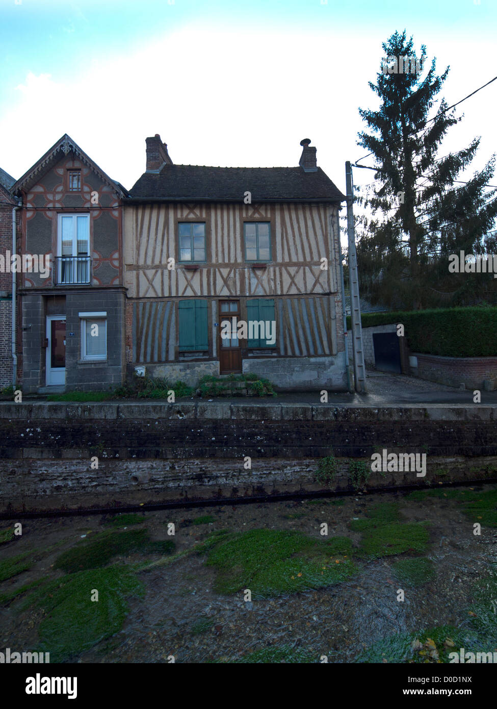 The small Normandy town of Saint Saens Stock Photo - Alamy