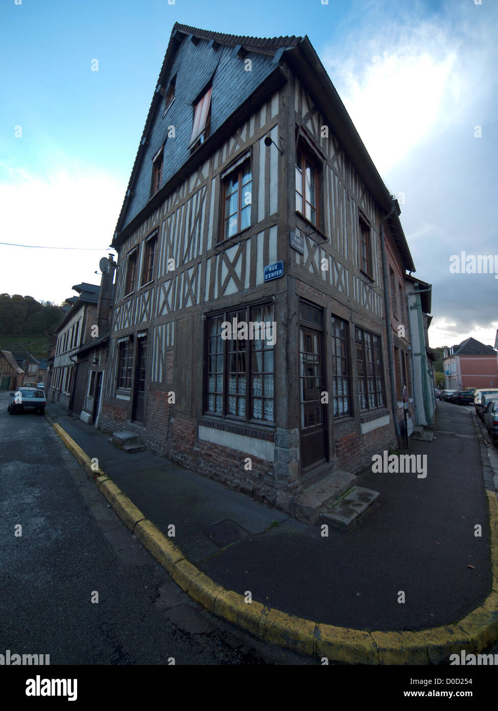 The small Normandy town of Saint Saens Stock Photo - Alamy