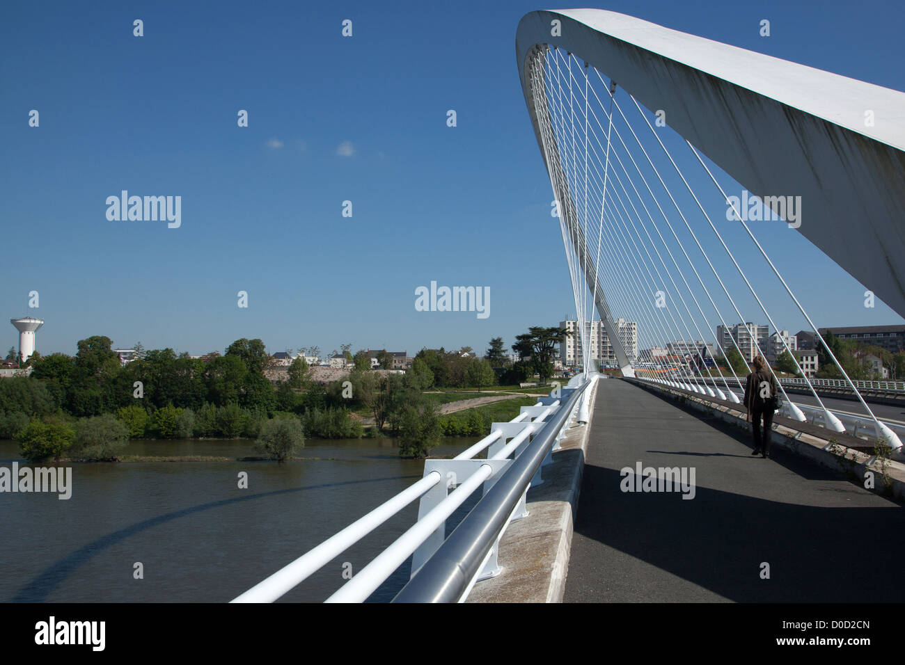 THE PONT DE L'EUROPE BRIDGE OVER THE LOIRE ORLEANS LOIRET (45) FRANCE ...