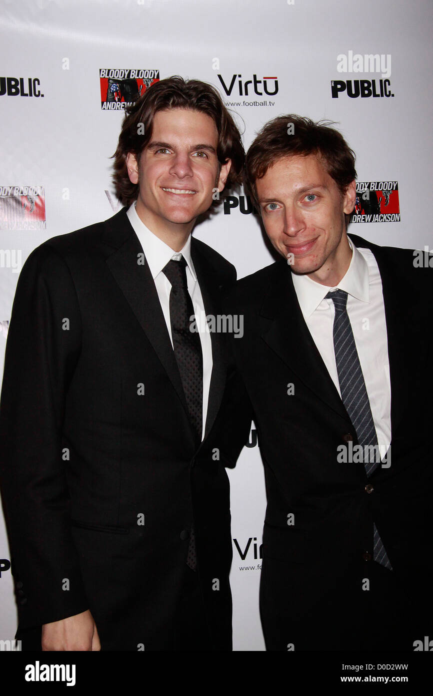 Alex Timbers and Michael Friedman Opening night of the Broadway musical ...