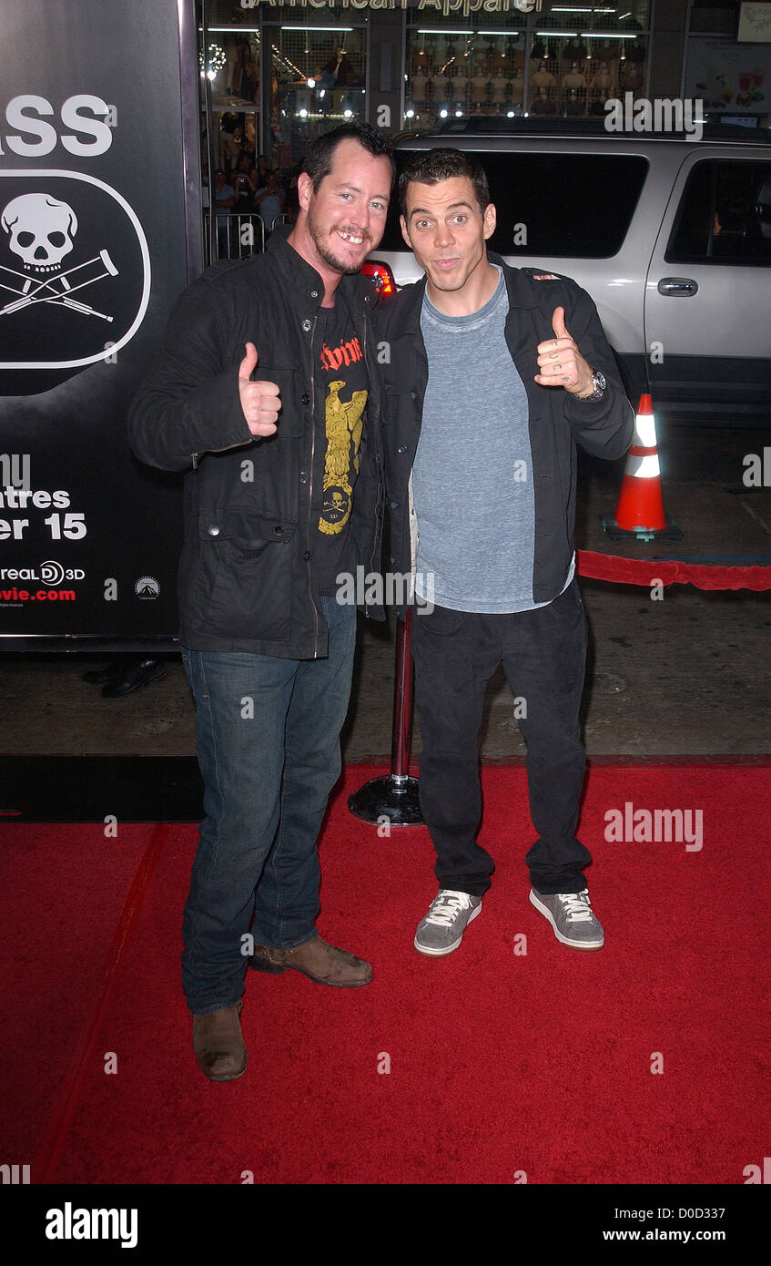 Ehren McGhehey and Steve O Los Angeles Premiere of 'Jackass 3D' at the ...