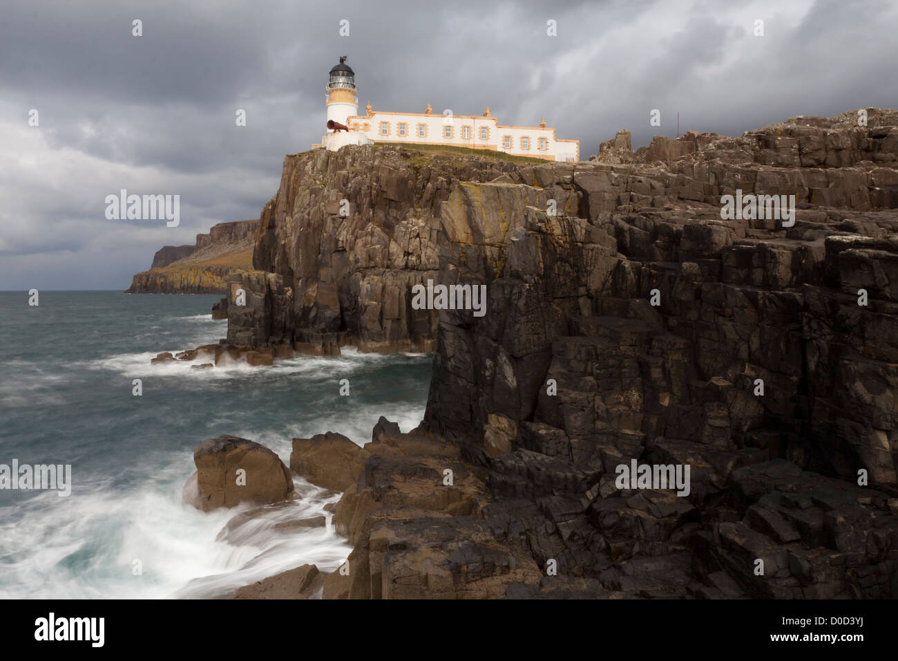 Neist Point Lighthouse situated on the most westerly point of the Isle ...