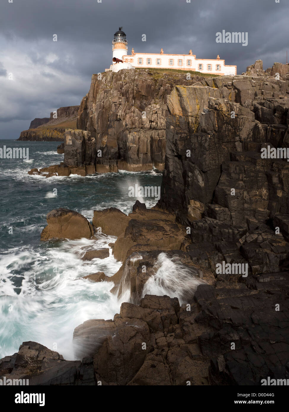 Neist Point Lighthouse situated on the most westerly point of the Isle ...