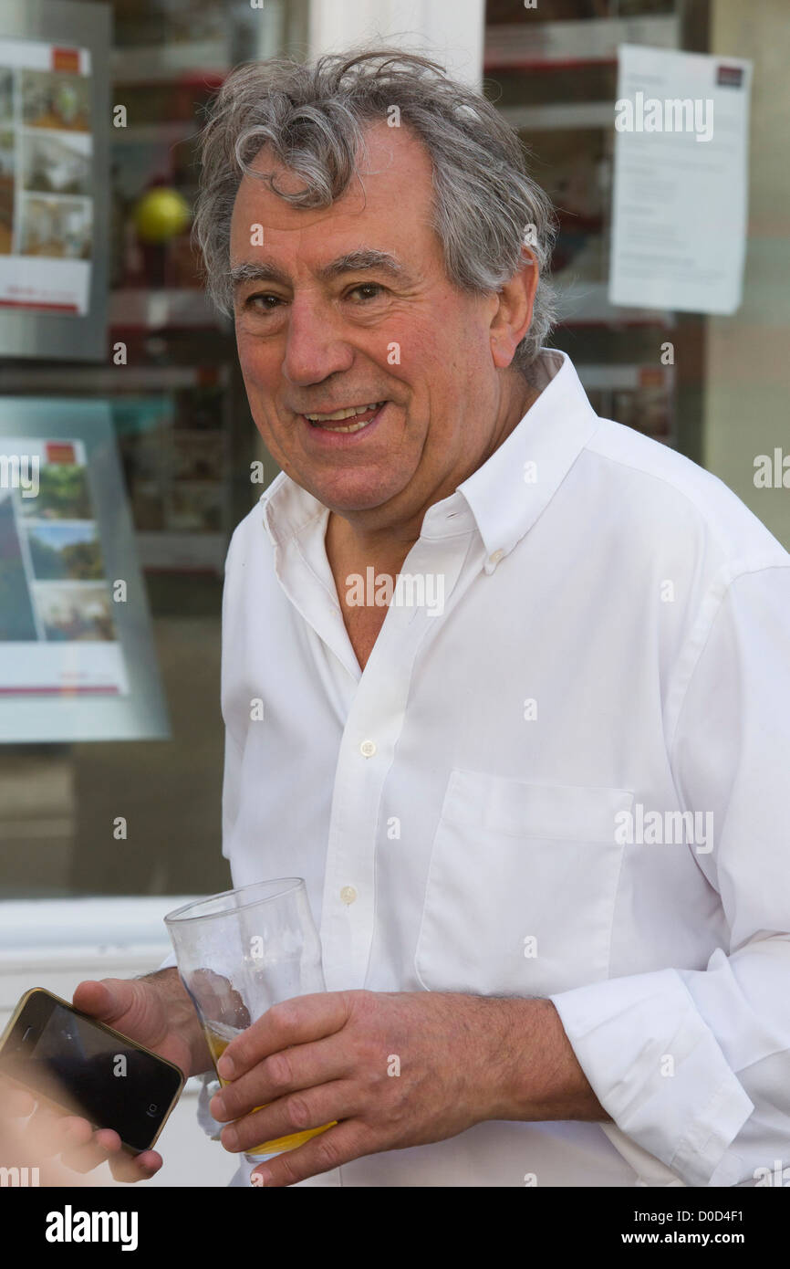 Terry Jones at unveiling of a blue plaque for the late Monty Python ...
