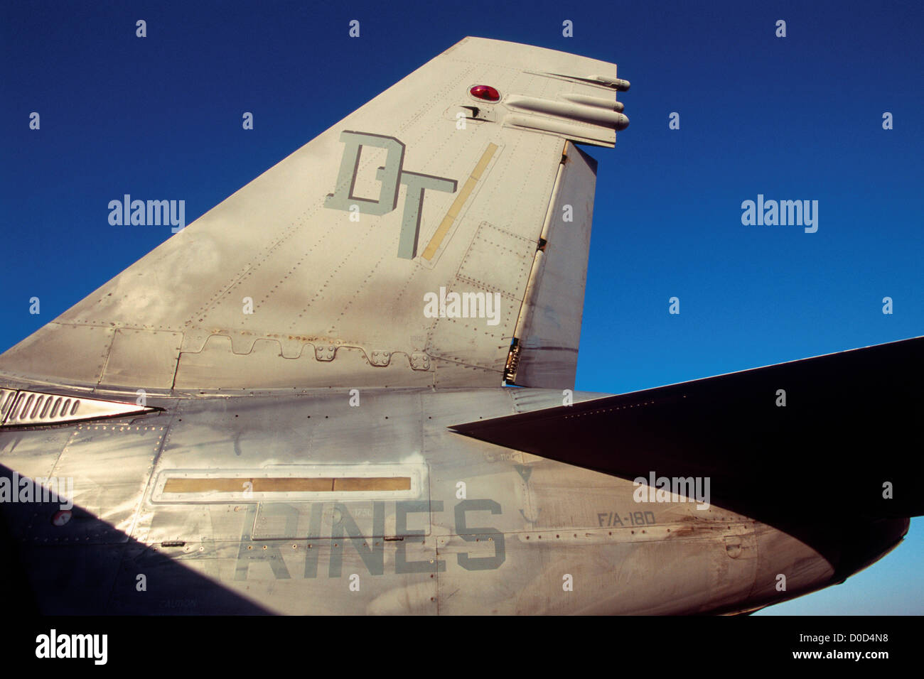 Detail of a Tail Section of A US Marine F/A - 18D Hornet Stock Photo ...