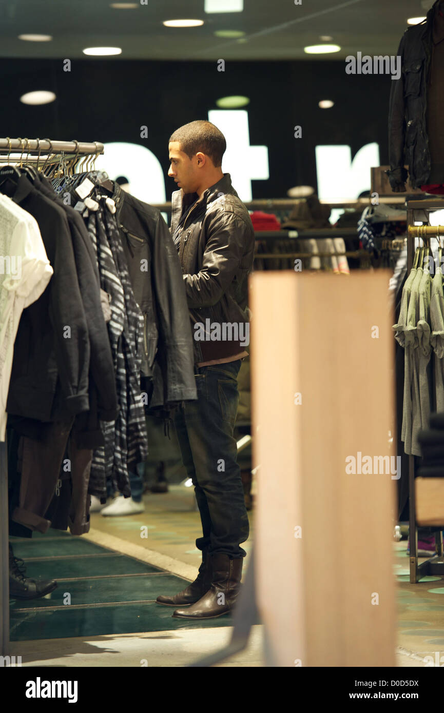 Marvin Humes of boy band JLS shops in Firetrap London, England - 14.10. ...