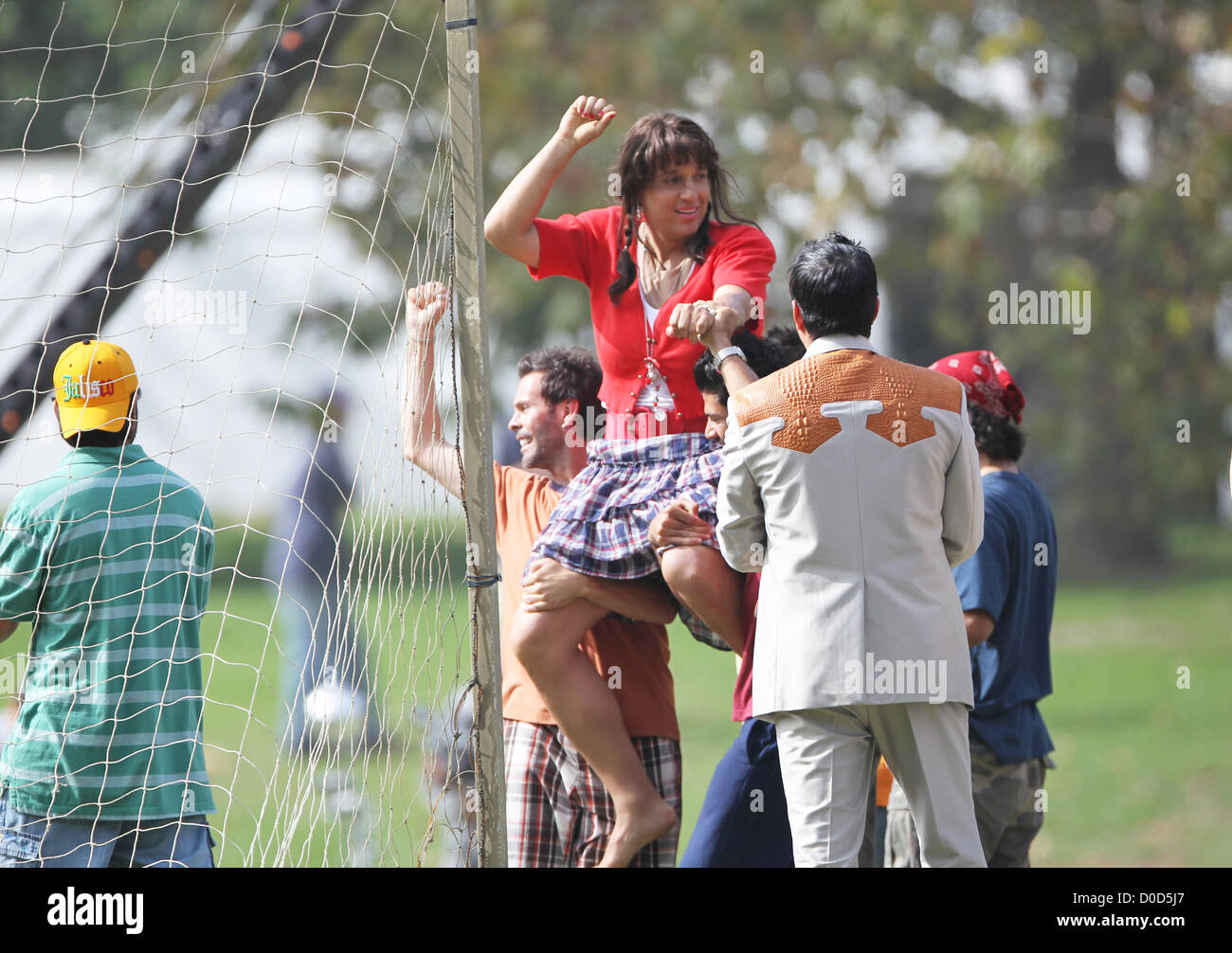 Adam Sandler's stunt double on the movie location set for the feature ...