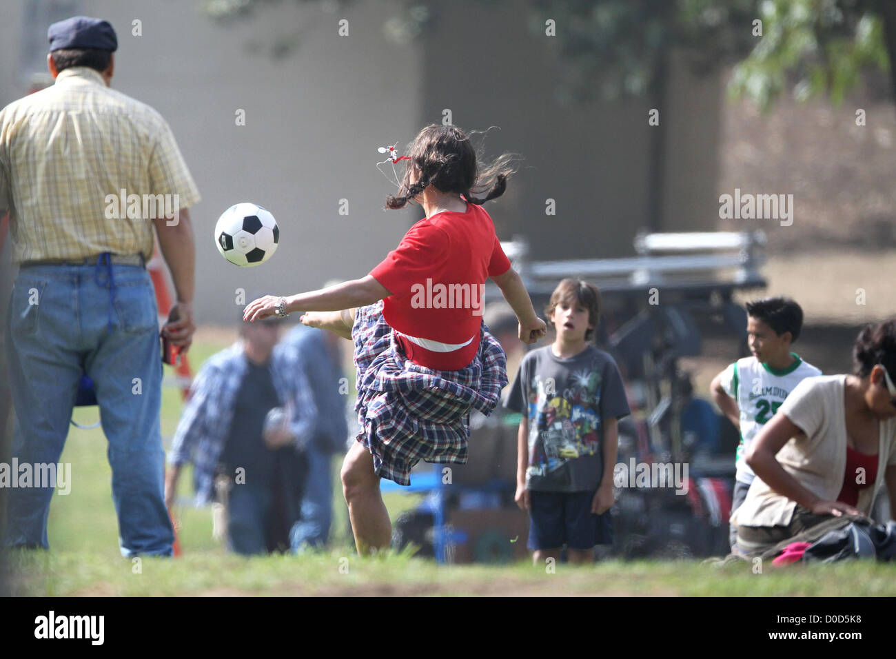 Adam Sandler's stunt double on the movie location set for the feature ...