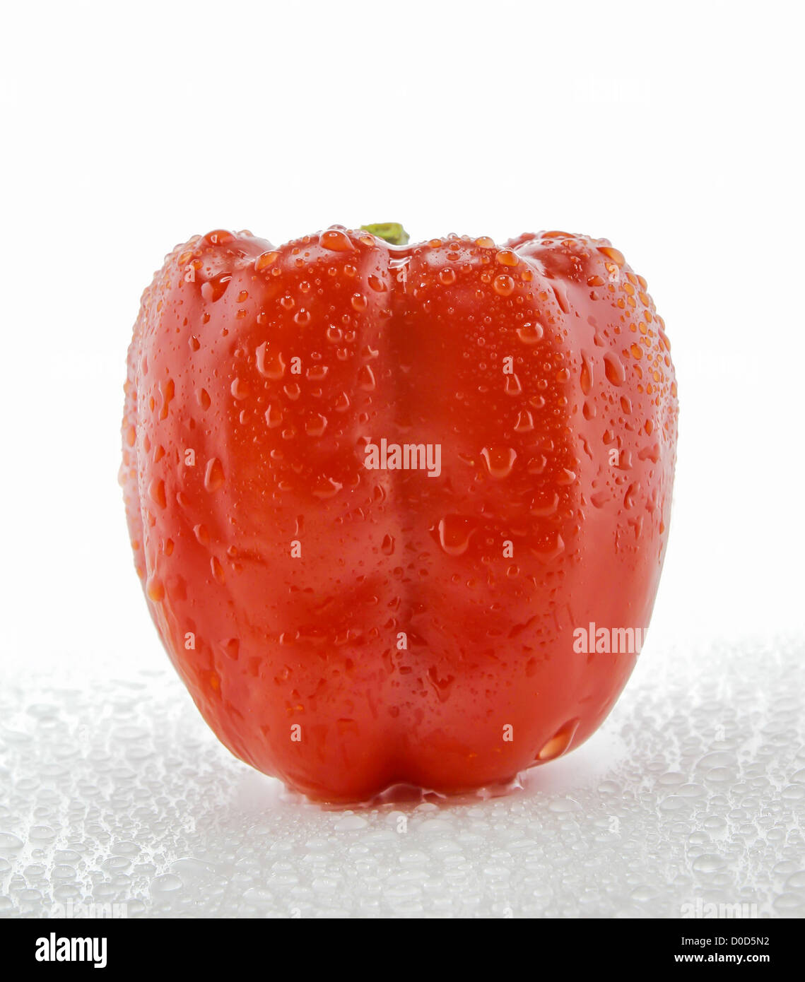 Fresh red apple on white background Stock Photo - Alamy