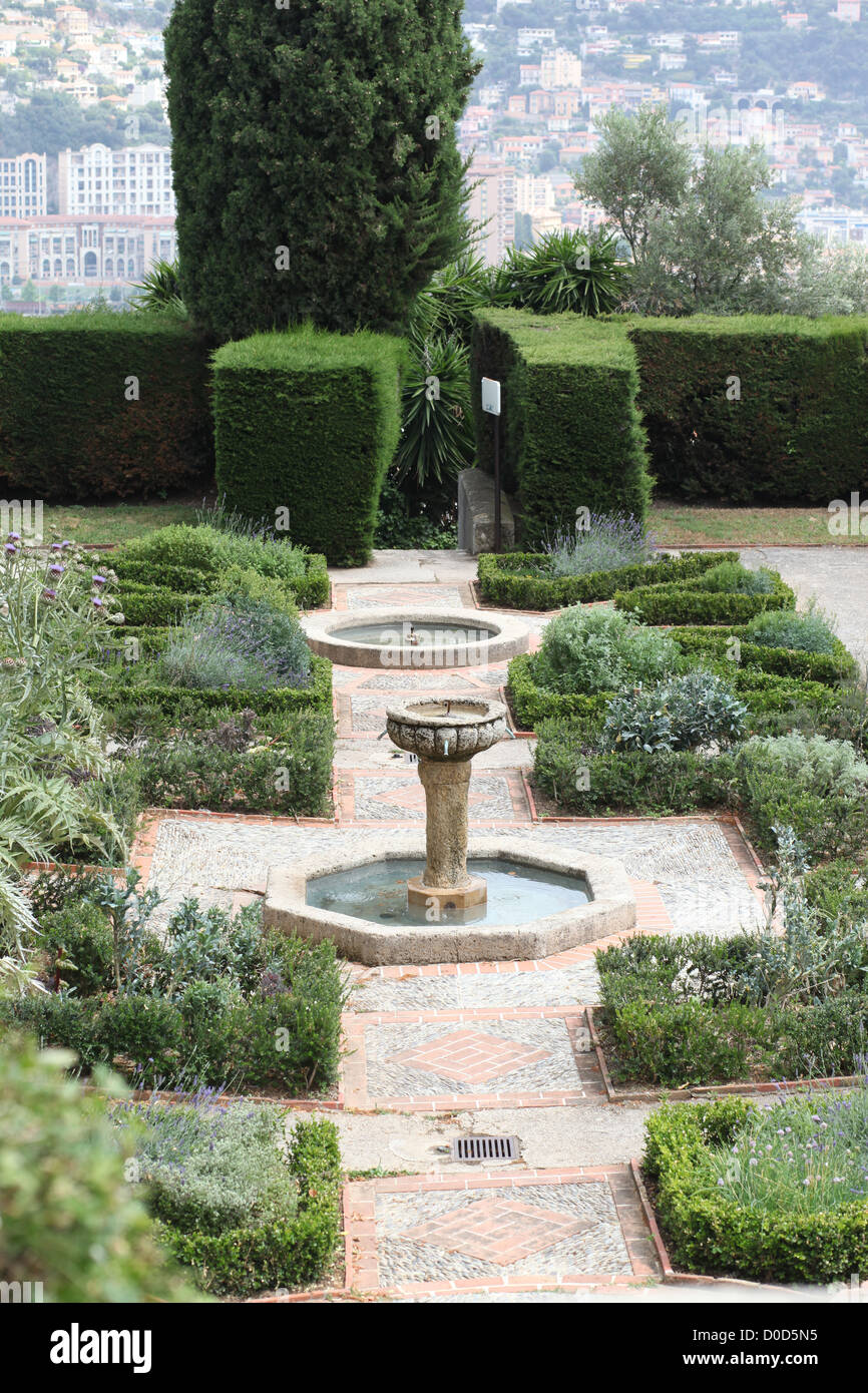 Garden Overlooking Nice Stock Photo - Alamy