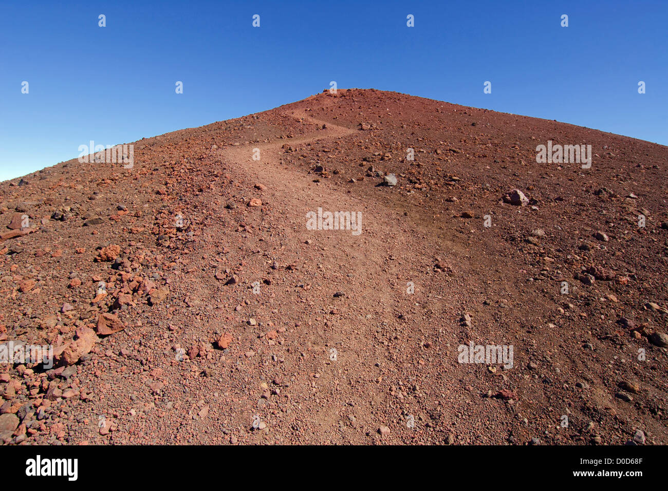 Trail Leading to the 13, 796 Foot High Summit of Mauna Kea, the Highest ...