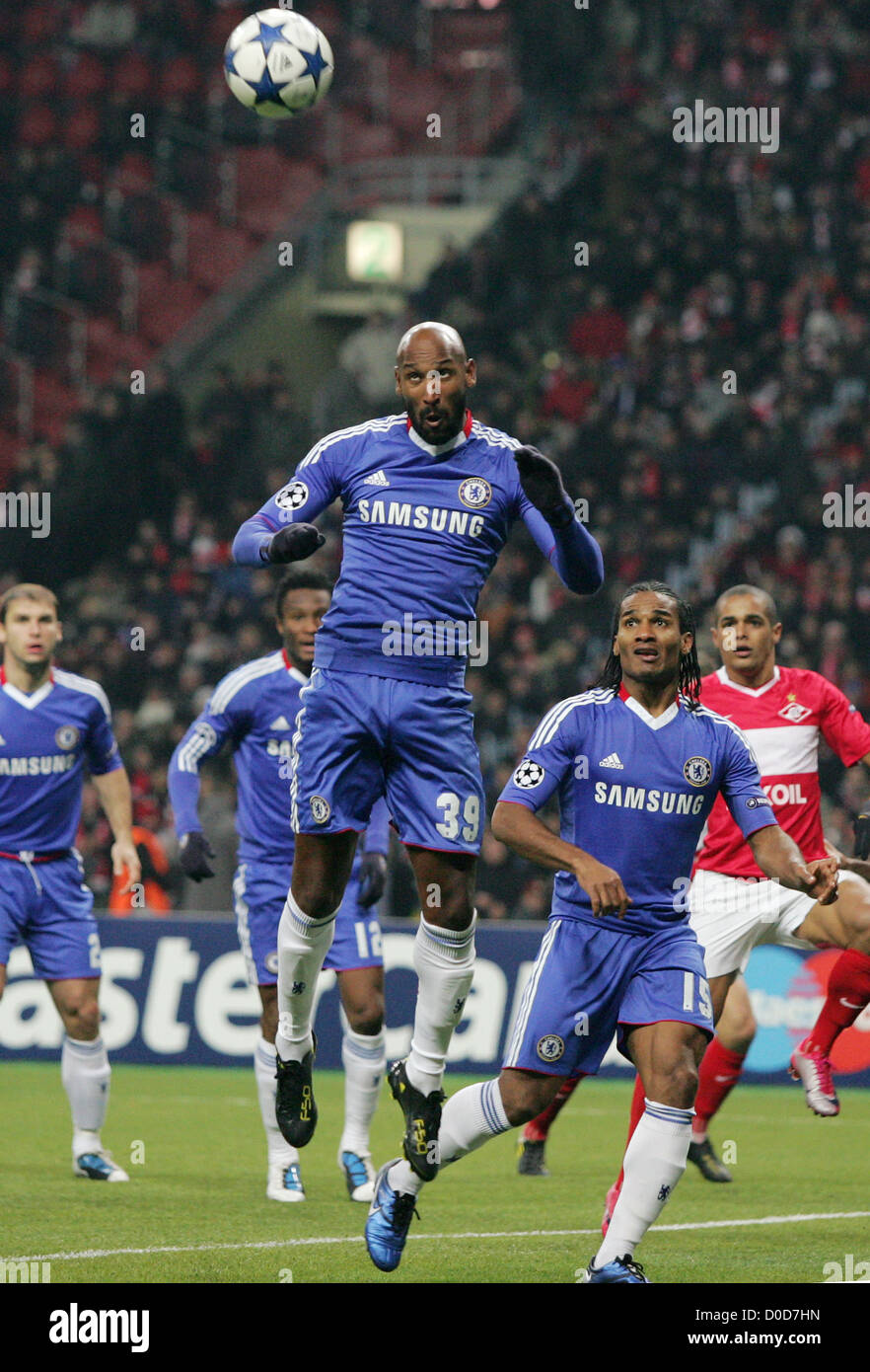 Chelsea Nicolas Anelka UEFA Champions League match against Spartak ...