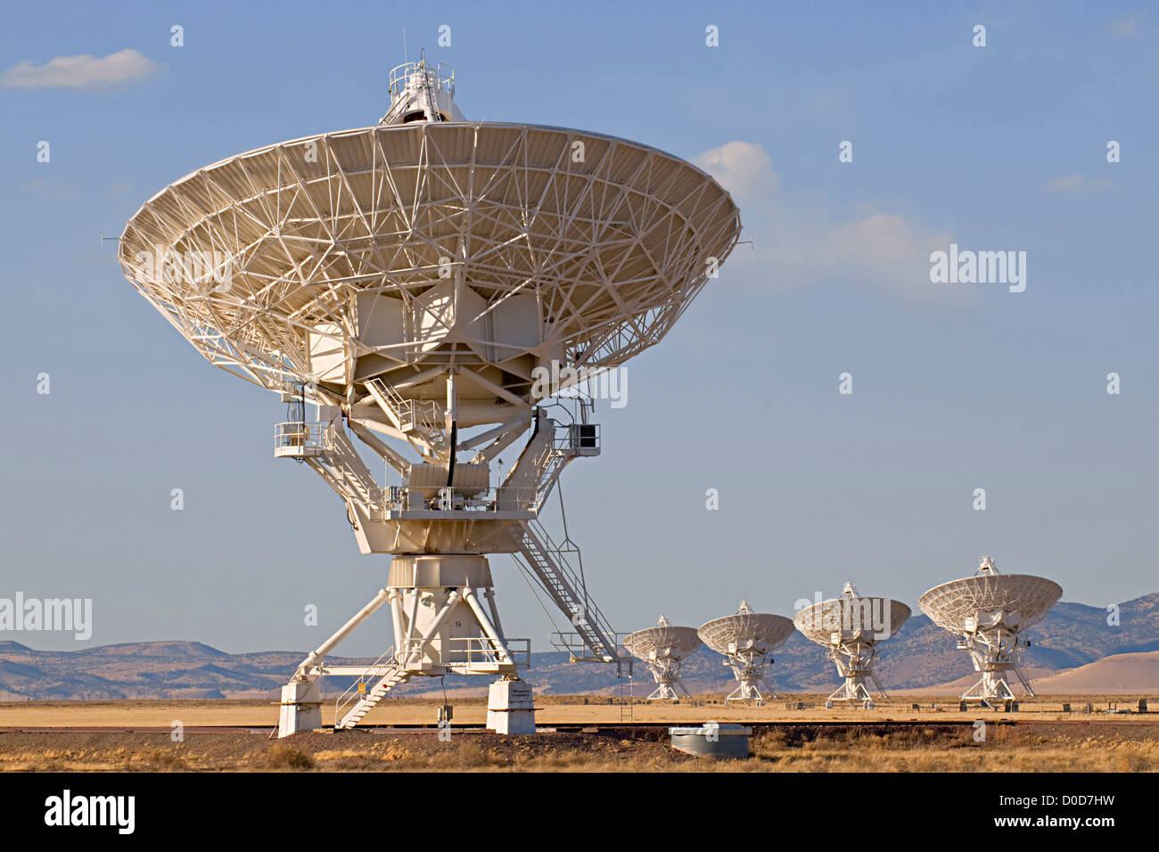 Radio Telescopes of the Very Large Array Near Socorro, New Mexico Stock ...