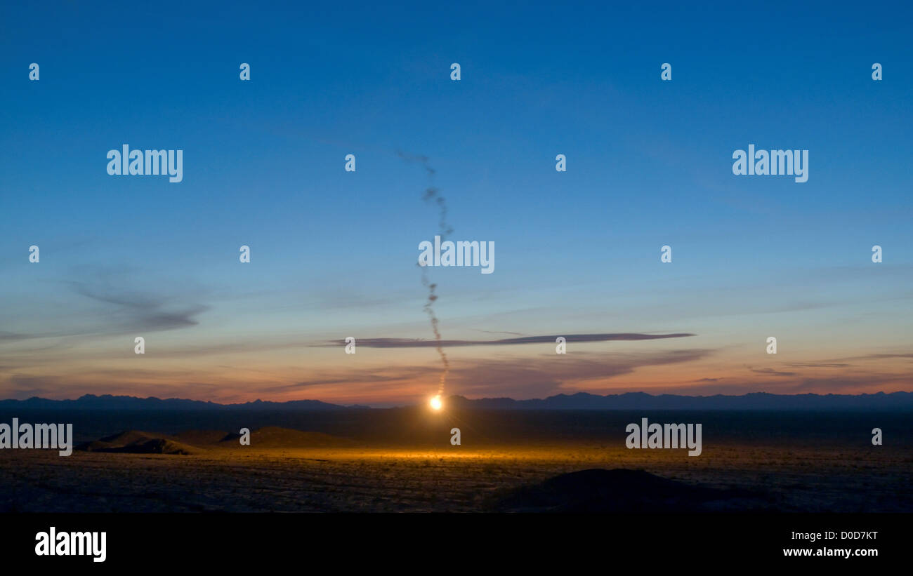 Illumination Round Falling During Live Fire Close Air Support Training ...