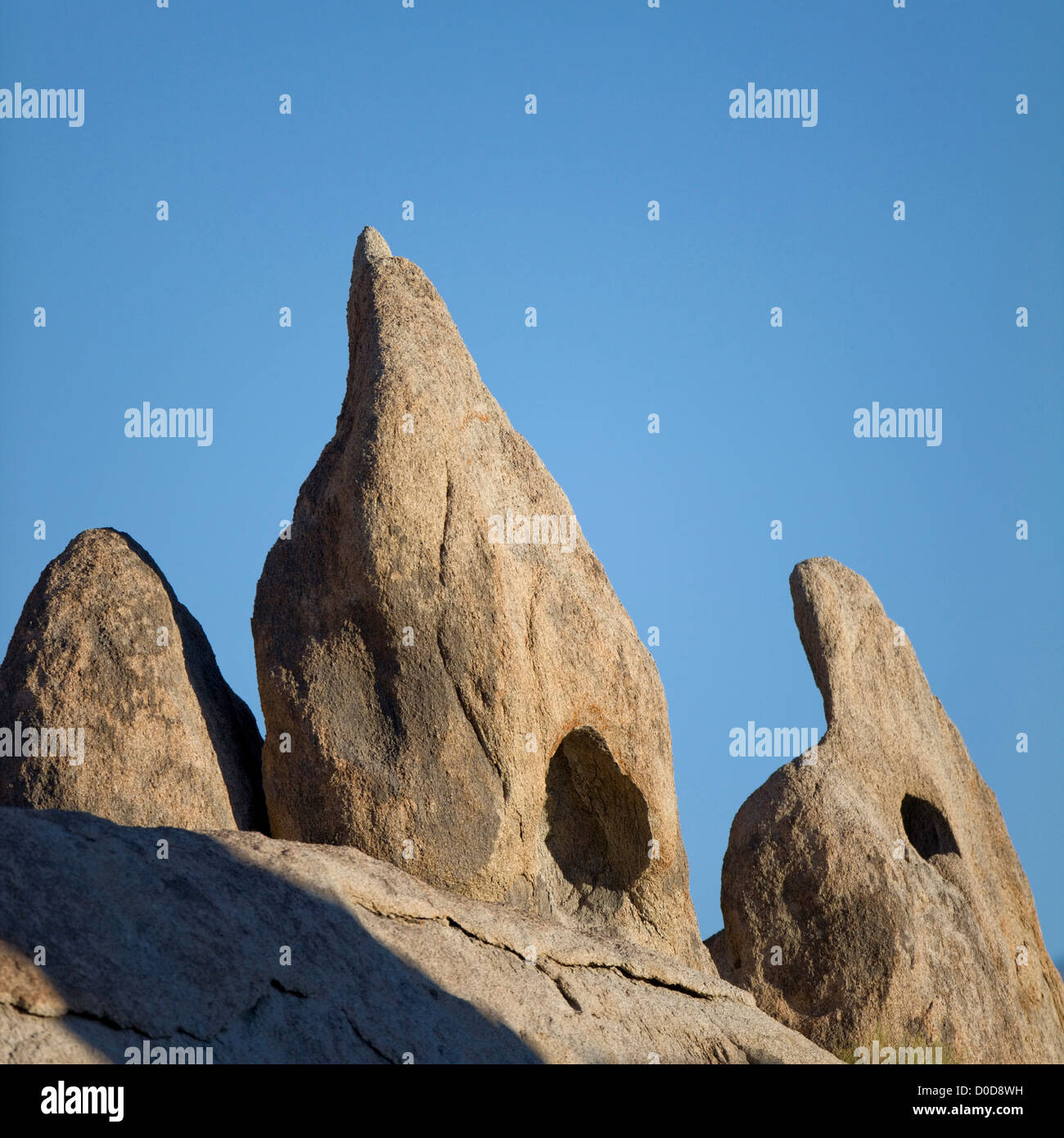 Granite Rock Spires in the Alabama Hills of California Stock Photo - Alamy