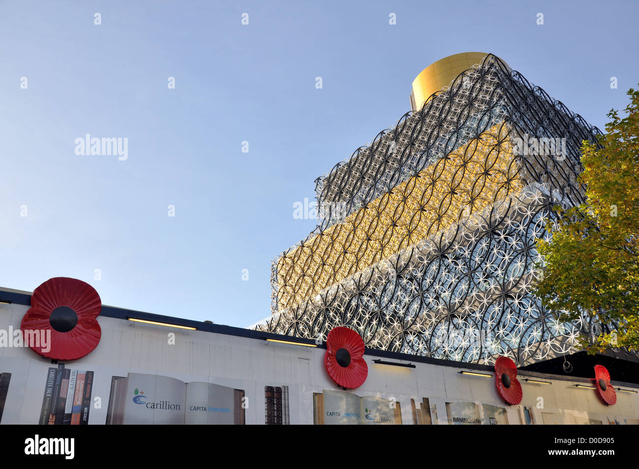 The exterior architecture of the new Library of Birmingham Stock Photo ...