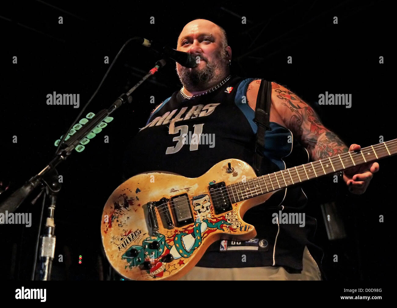 Chris Burney of Bowling For Soup performing at Liverpool O2 Academy ...