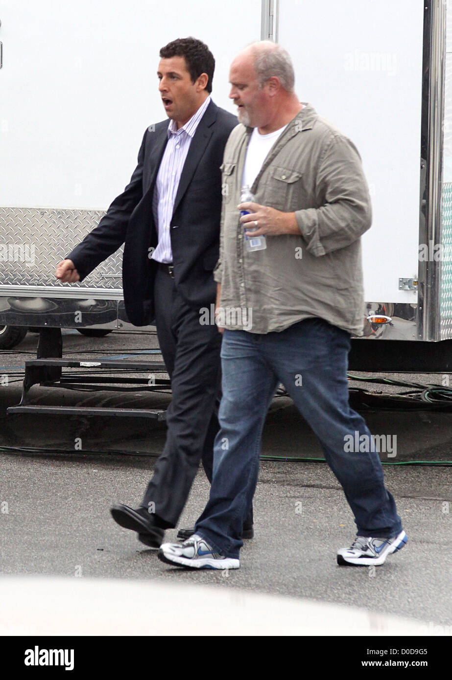 Adam Sandler on the movie set for the feature film 'Jack and Jill' Los ...