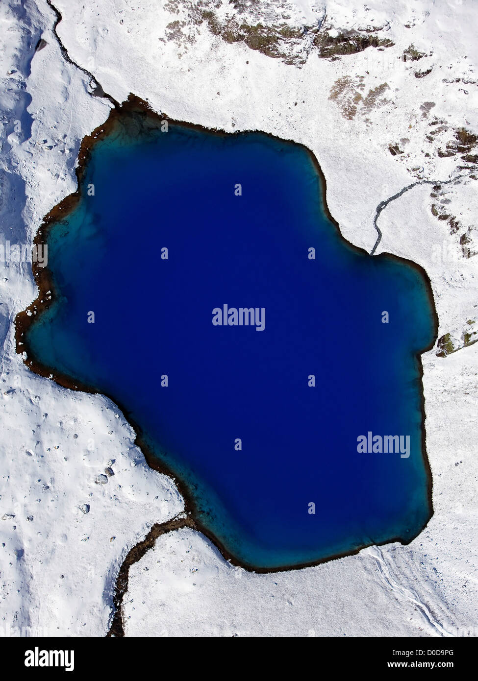 Aerial view tarn cirque glacier hi-res stock photography and images - Alamy