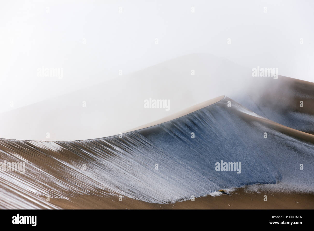 Frost and Clearing Fog on Great Sand Dunes Stock Photo - Alamy