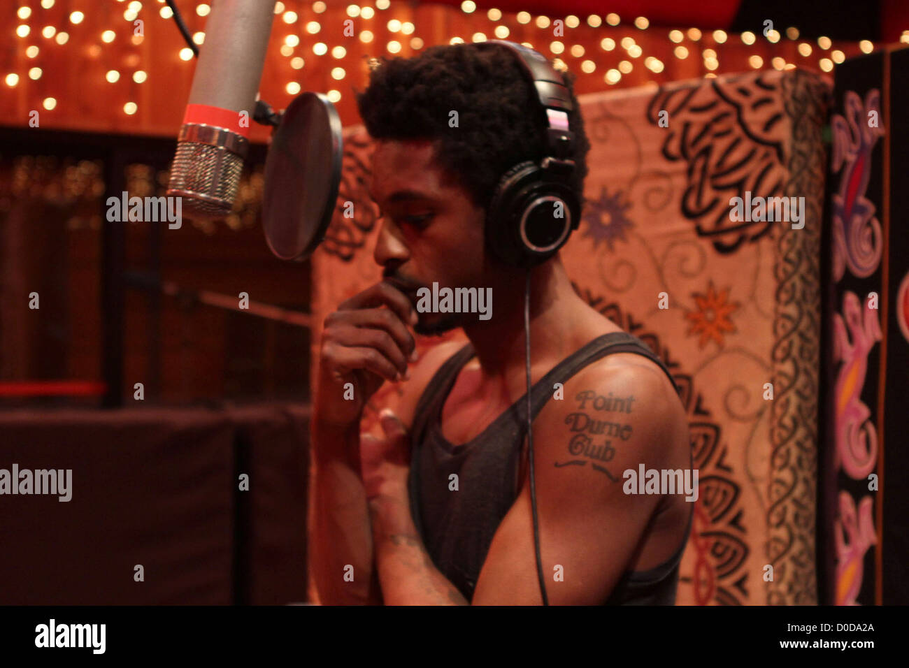 Shwayze aka Aaron Smith recording his new album at The Conway Recording ...