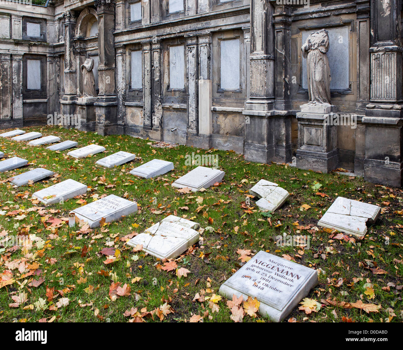 The Tomb and gravestones of the Wollank family at the Cemetery of the ...